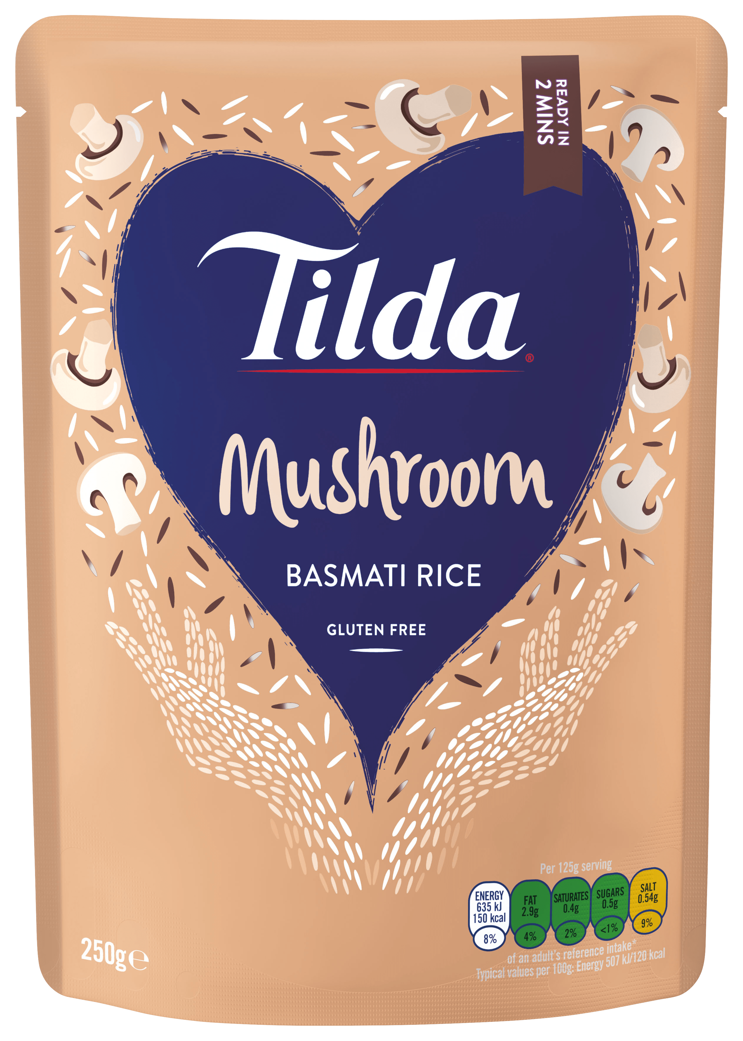 Tilda steamed mushroom Basmati rice | Tilda
