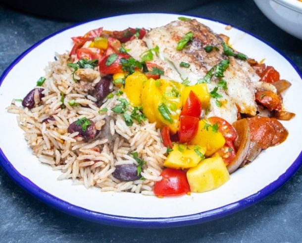 Caribbean Fish with Mango Salsa Recipe | Tilda
