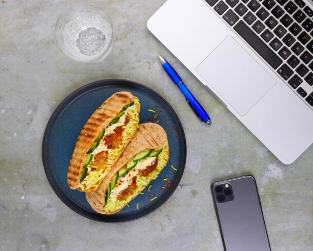 Middle Eastern Falafel Pitta recipe | Tilda Rice UK