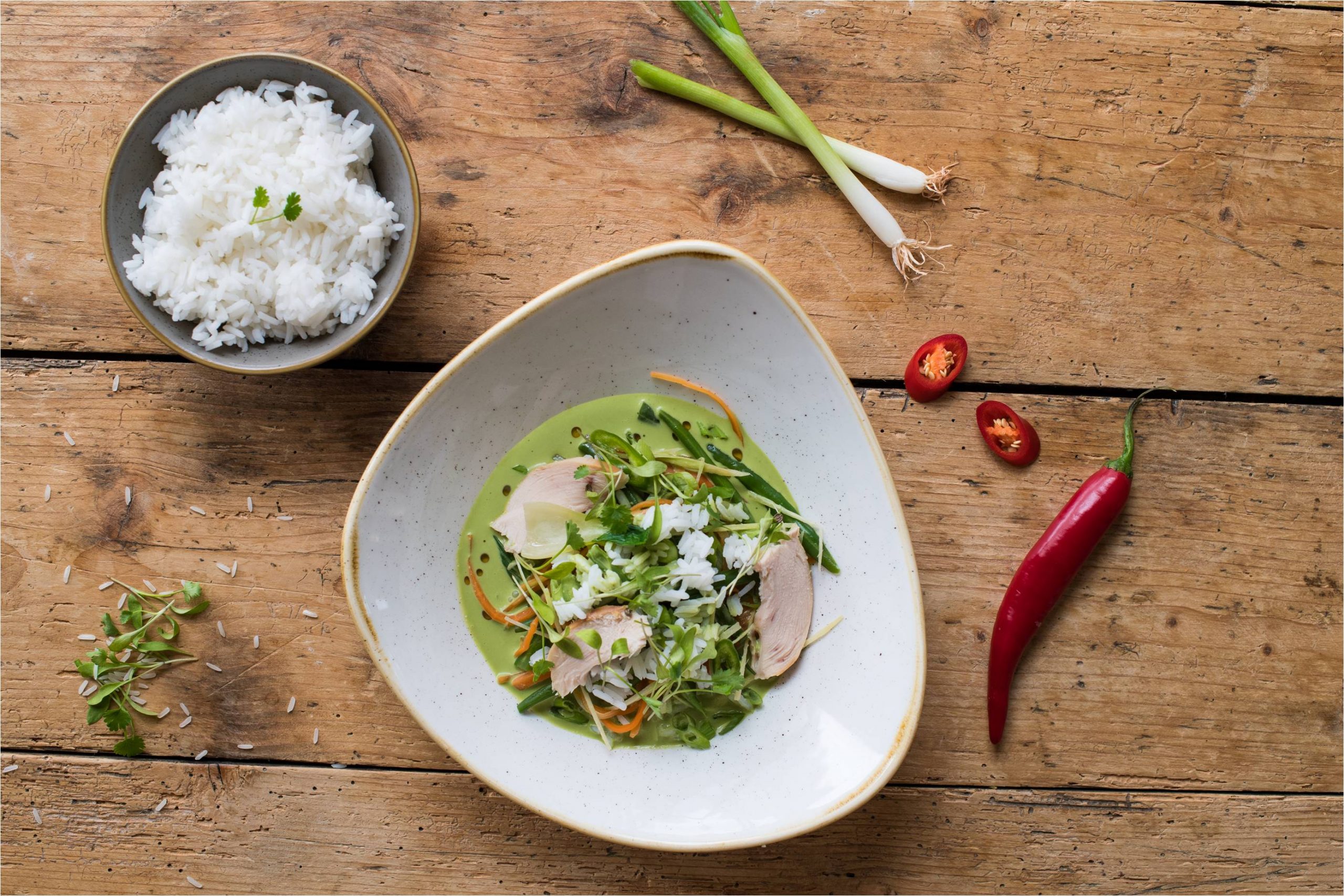 Thai Smoked Chicken Broth with Fragrant Jasmine Rice | Tilda Professionals