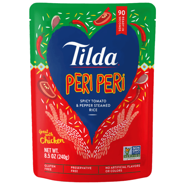 Peri Peri Steamed Basmati rice | Tilda Rice USA