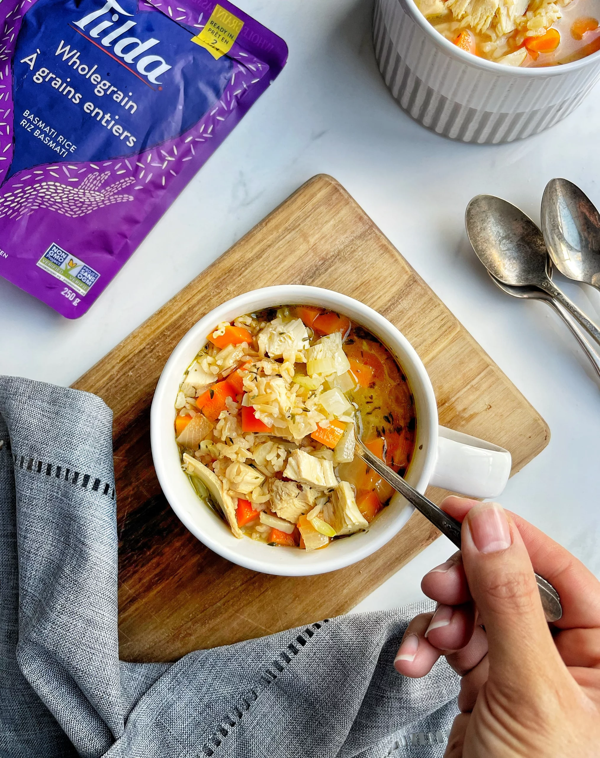 One-Pot Chicken Rice Soup recipe | Tilda Rice Canada